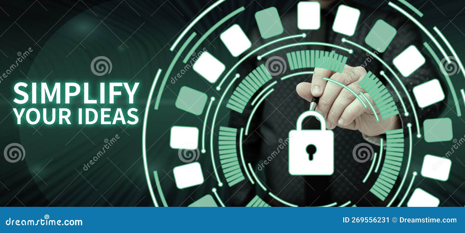 Conceptual Display Simplify Your Ideas. Business Approach Make Simple ...