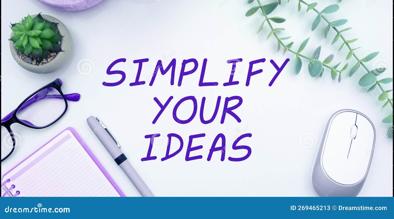 Text Caption Presenting Simplify Your Ideas. Word Written on Make ...