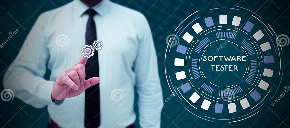 Text Showing Inspiration Software Tester. Conceptual Photo Implemented ...