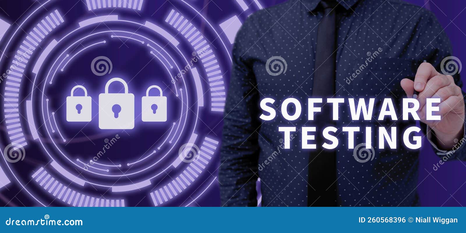 Sign Displaying Software Testing. Word for Greet Advertiser that ...