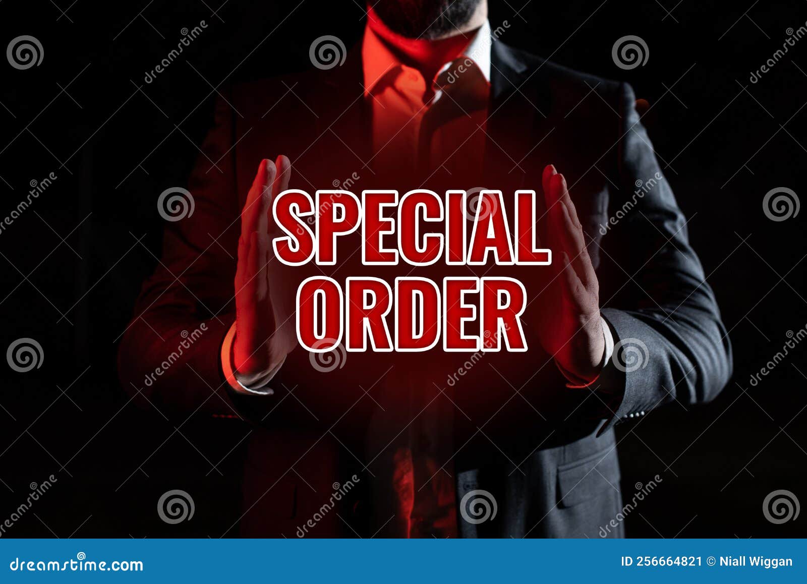 Text Caption Presenting Special Order. Word for Specific Item Requested ...