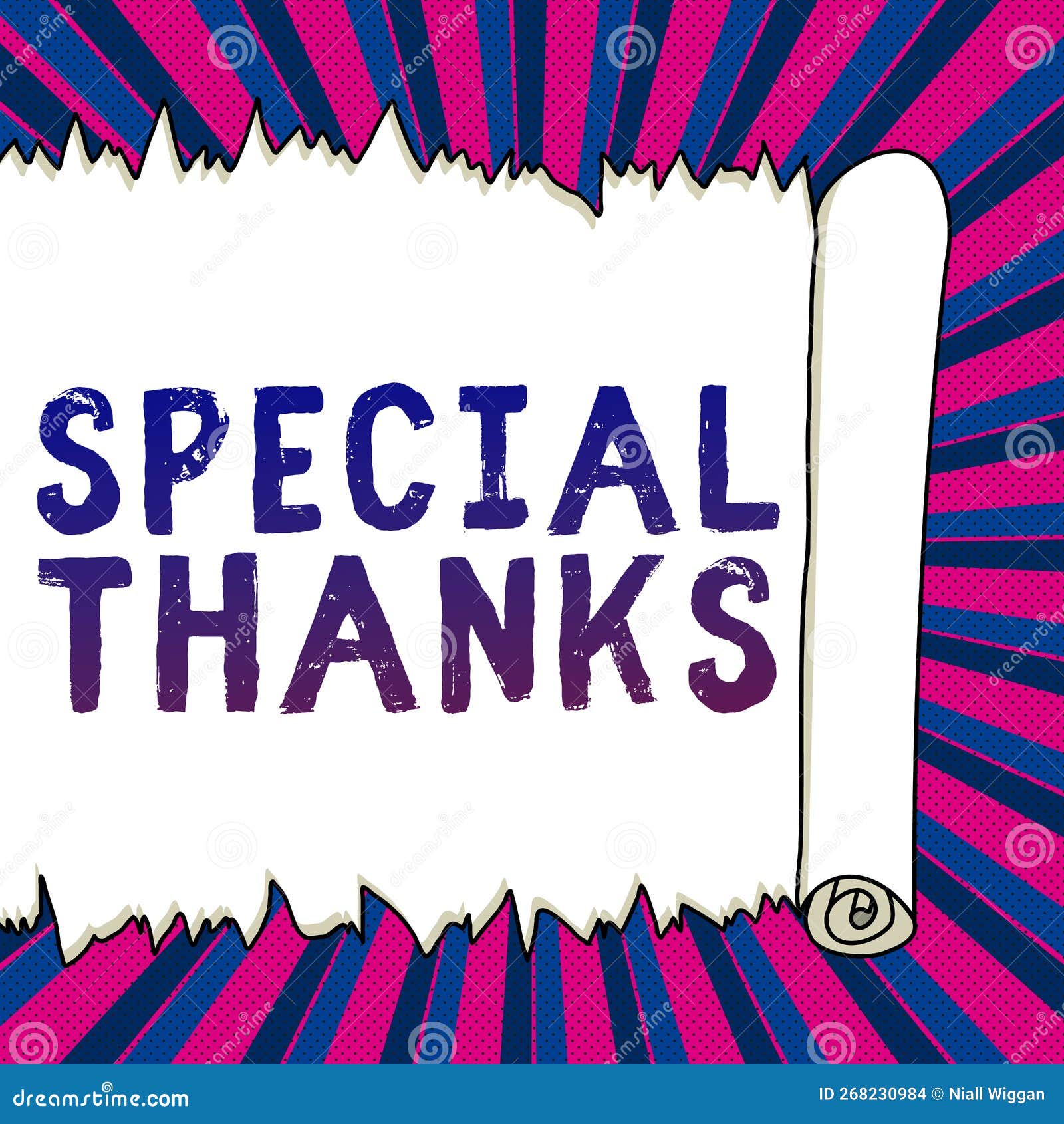 Text Caption Presenting Special Thanks. Concept Meaning Expression of ...