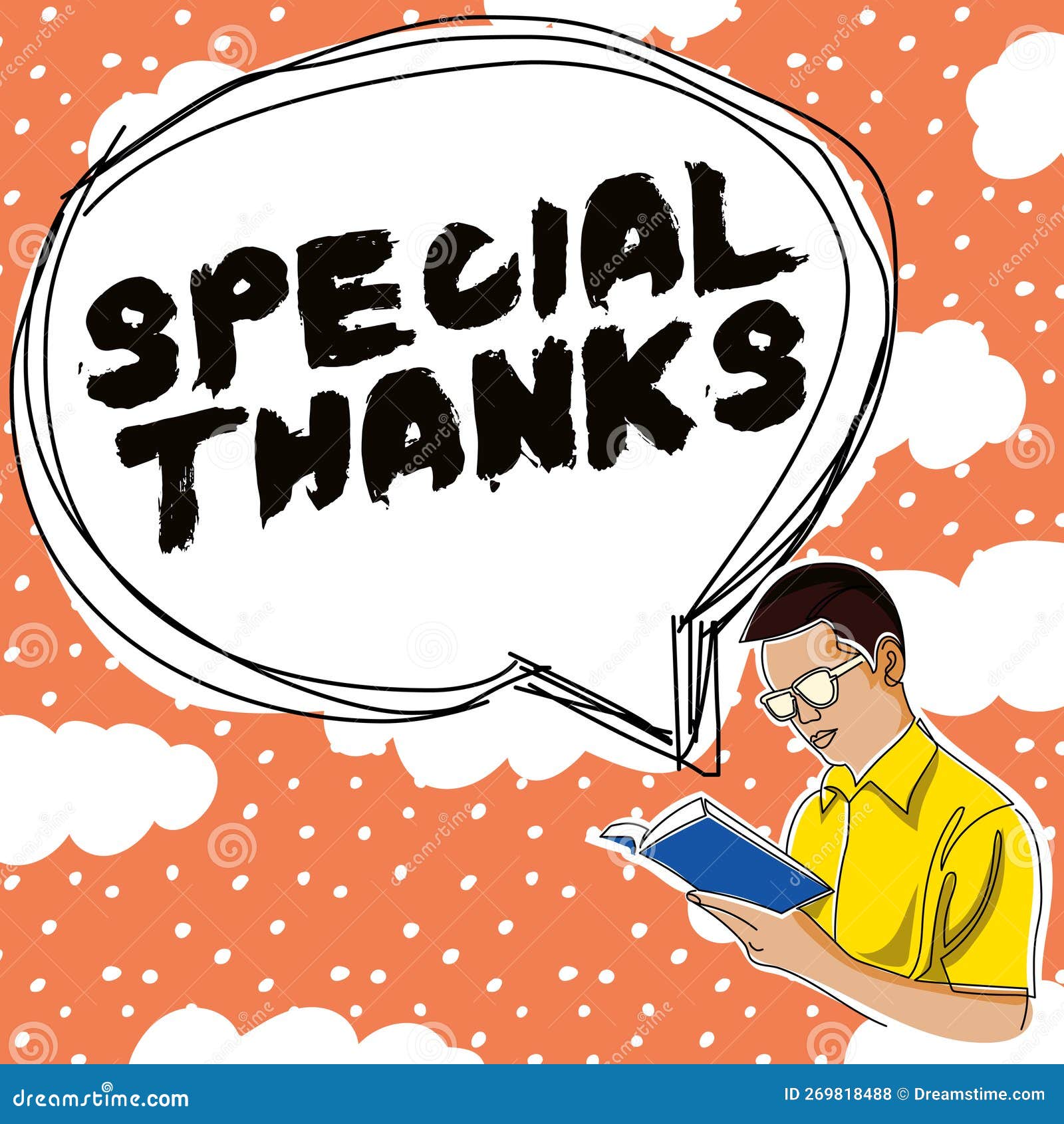 Text Caption Presenting Special Thanks. Internet Concept Expression of ...