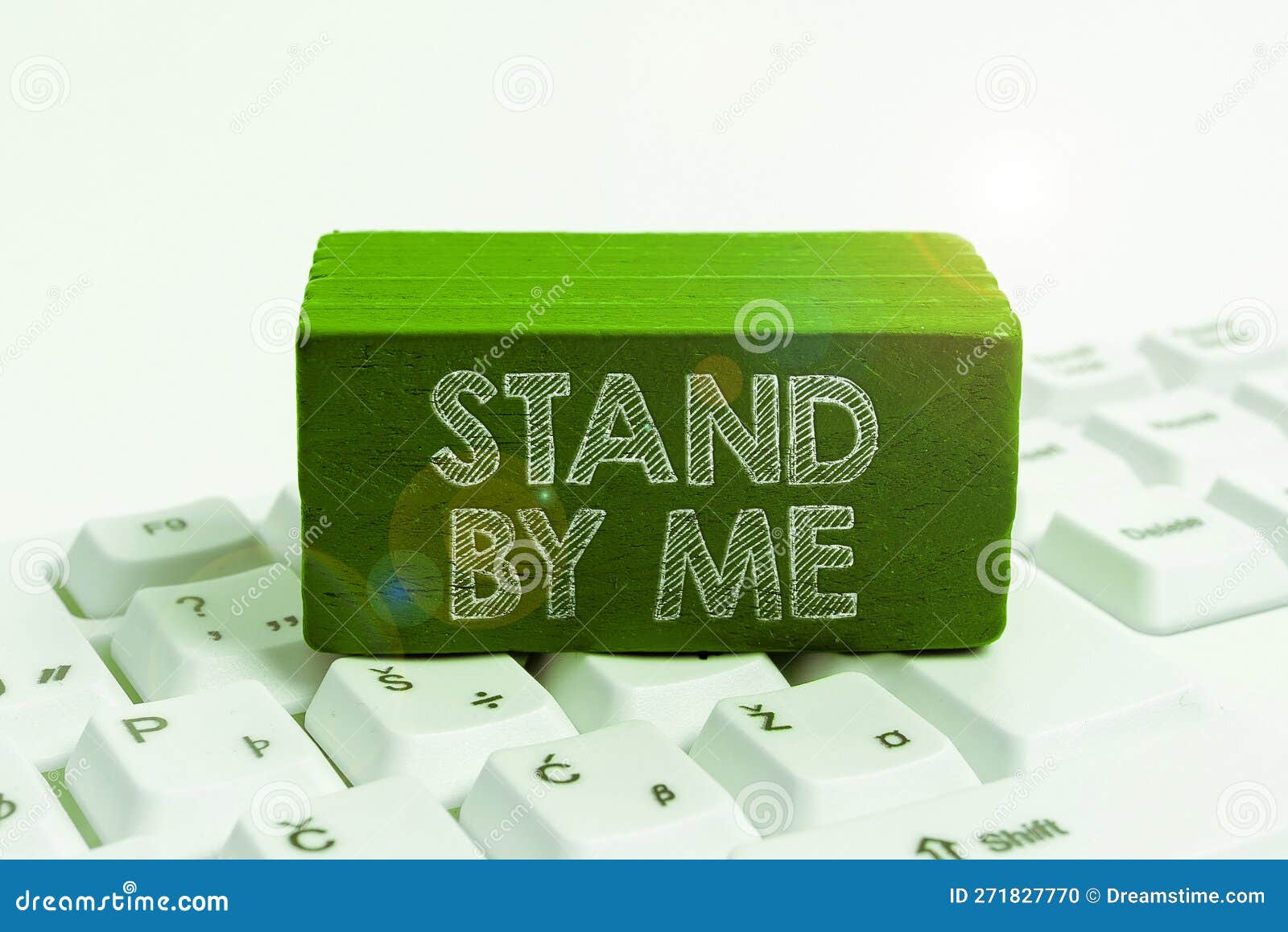 Text Caption Presenting Stand By Me Concept Meaning Be Always Around Myself There Count On