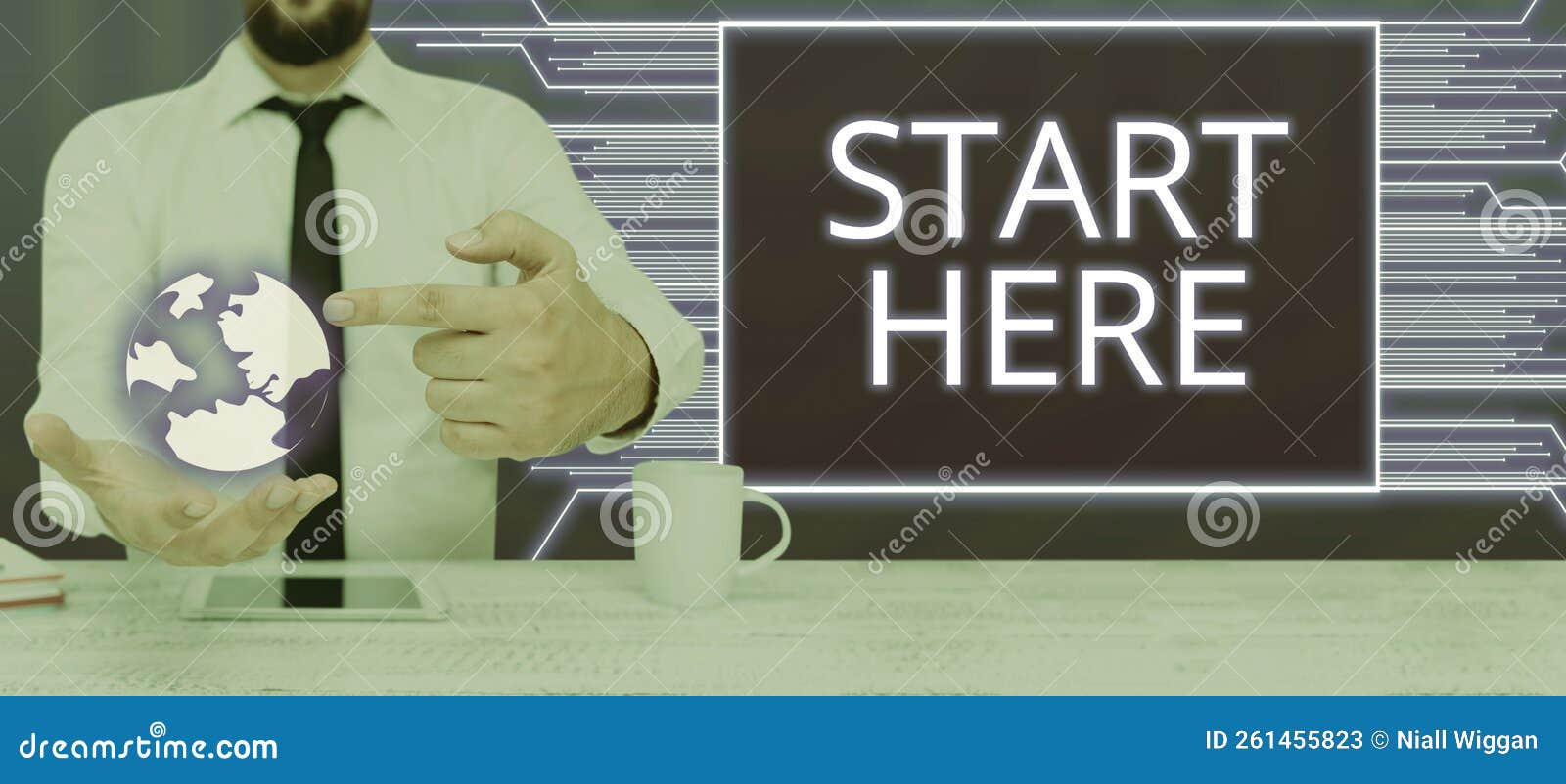 Writing Displaying Text Start Here. Business Approach Telling Someone ...