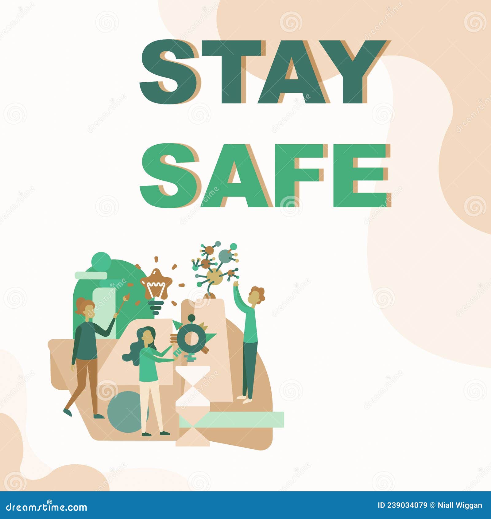 Text Caption Presenting Stay Safe. Word Written on Secure from Threat ...