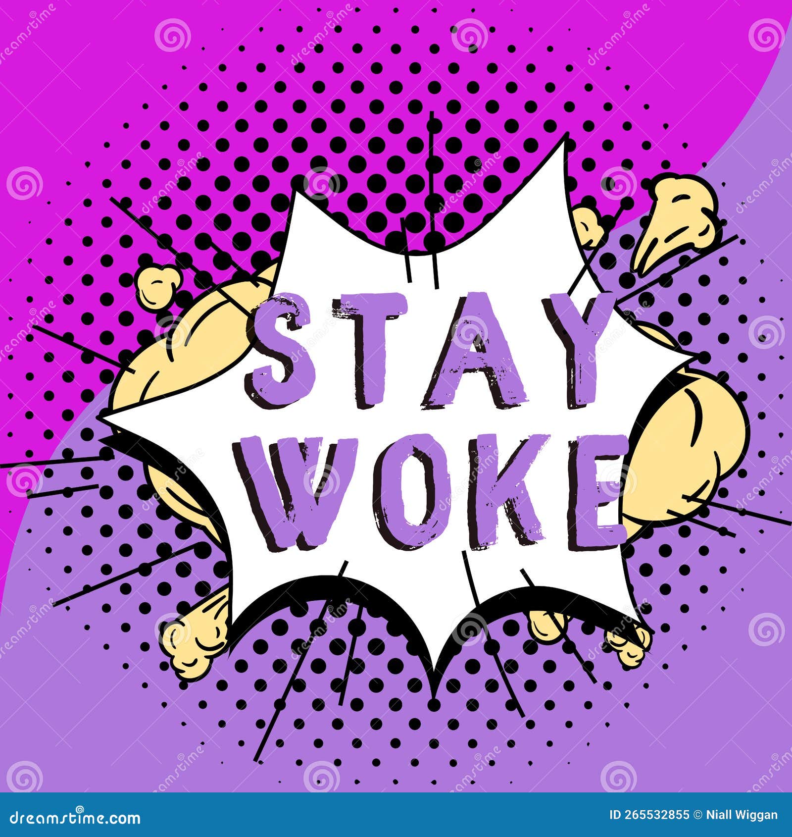 Writing Displaying Text Stay Woke. Business Overview Being Aware of ...