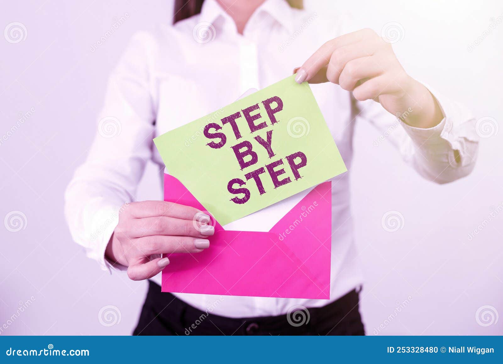 Text Caption Presenting Step by Step. Word for Slow Progress Road To ...