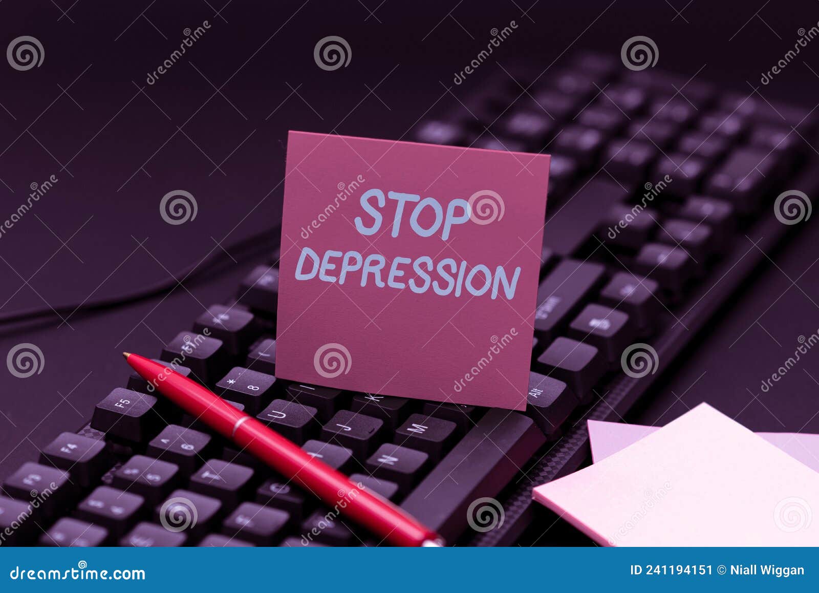 Text Caption Presenting Stop Depression. Concept Meaning End the ...