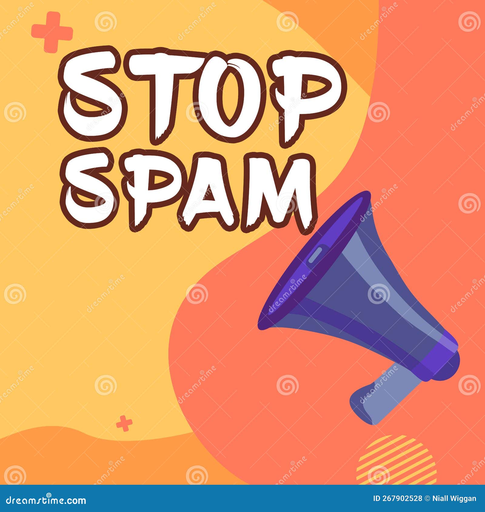 Text Caption Presenting Stop Spam. Business Concept End the Intrusive ...