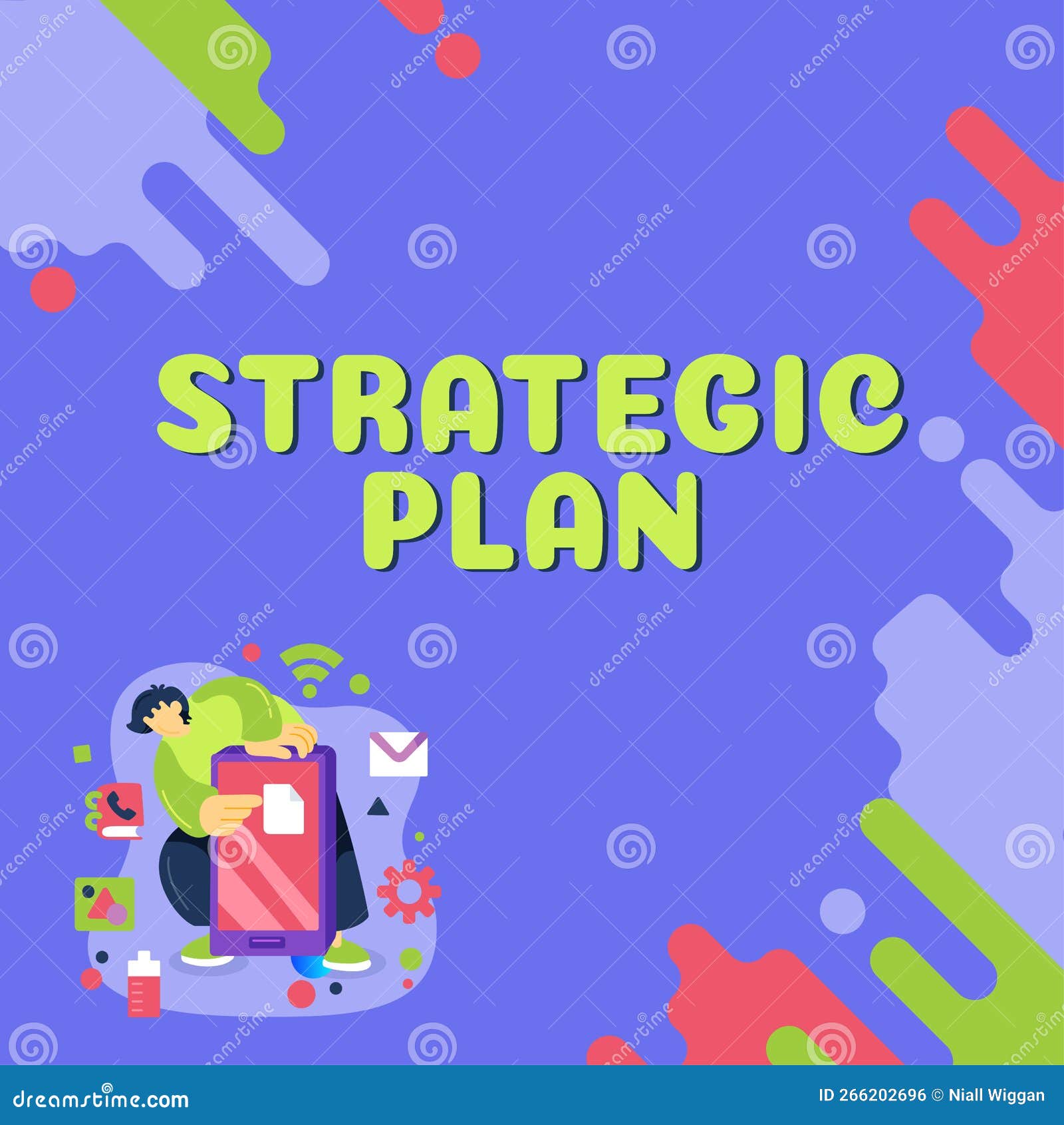 Text Caption Presenting Strategic Plan. Internet Concept a Process of ...