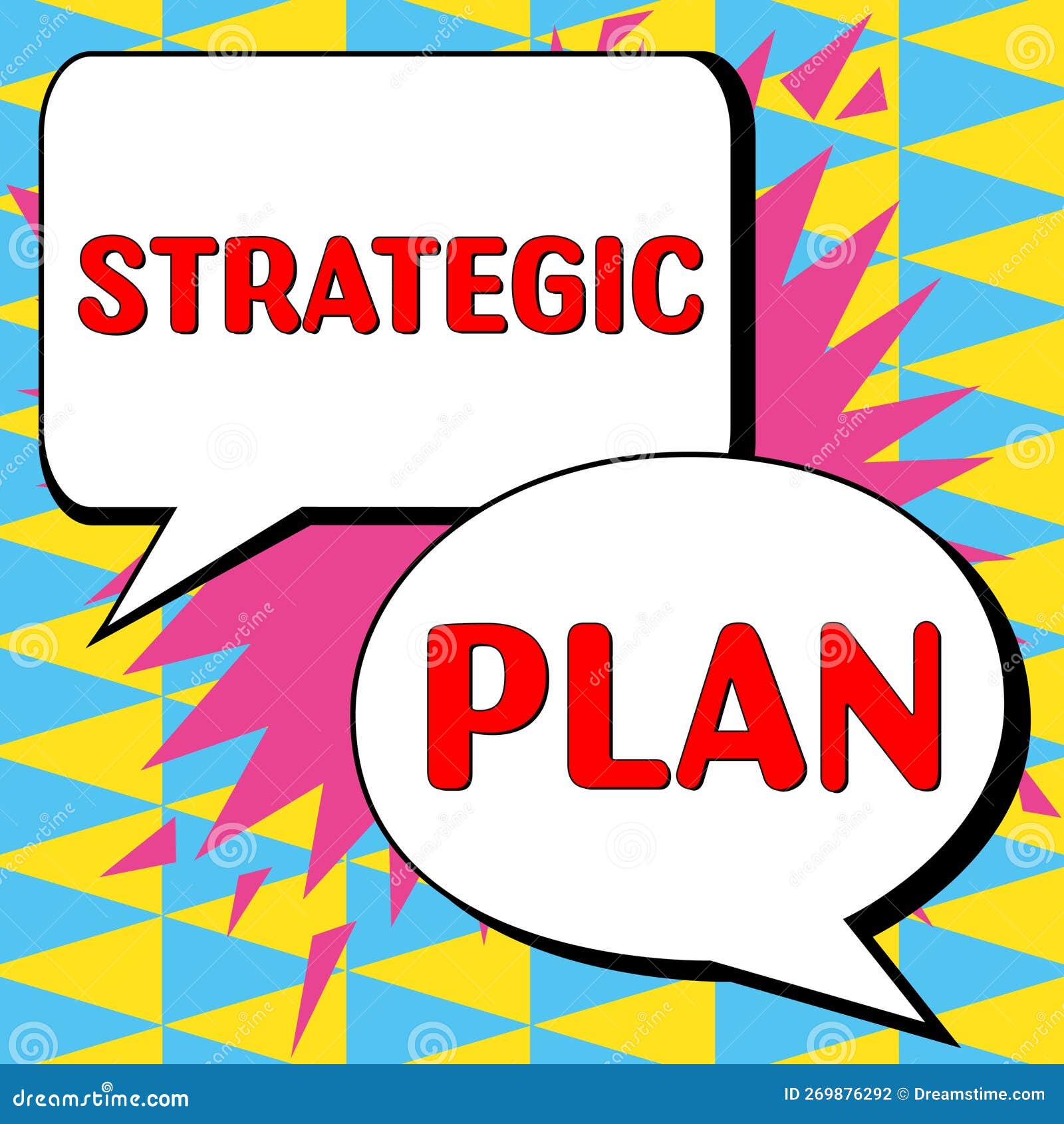 Handwriting Text Strategic Plan. Conceptual Photo a Process of Defining ...