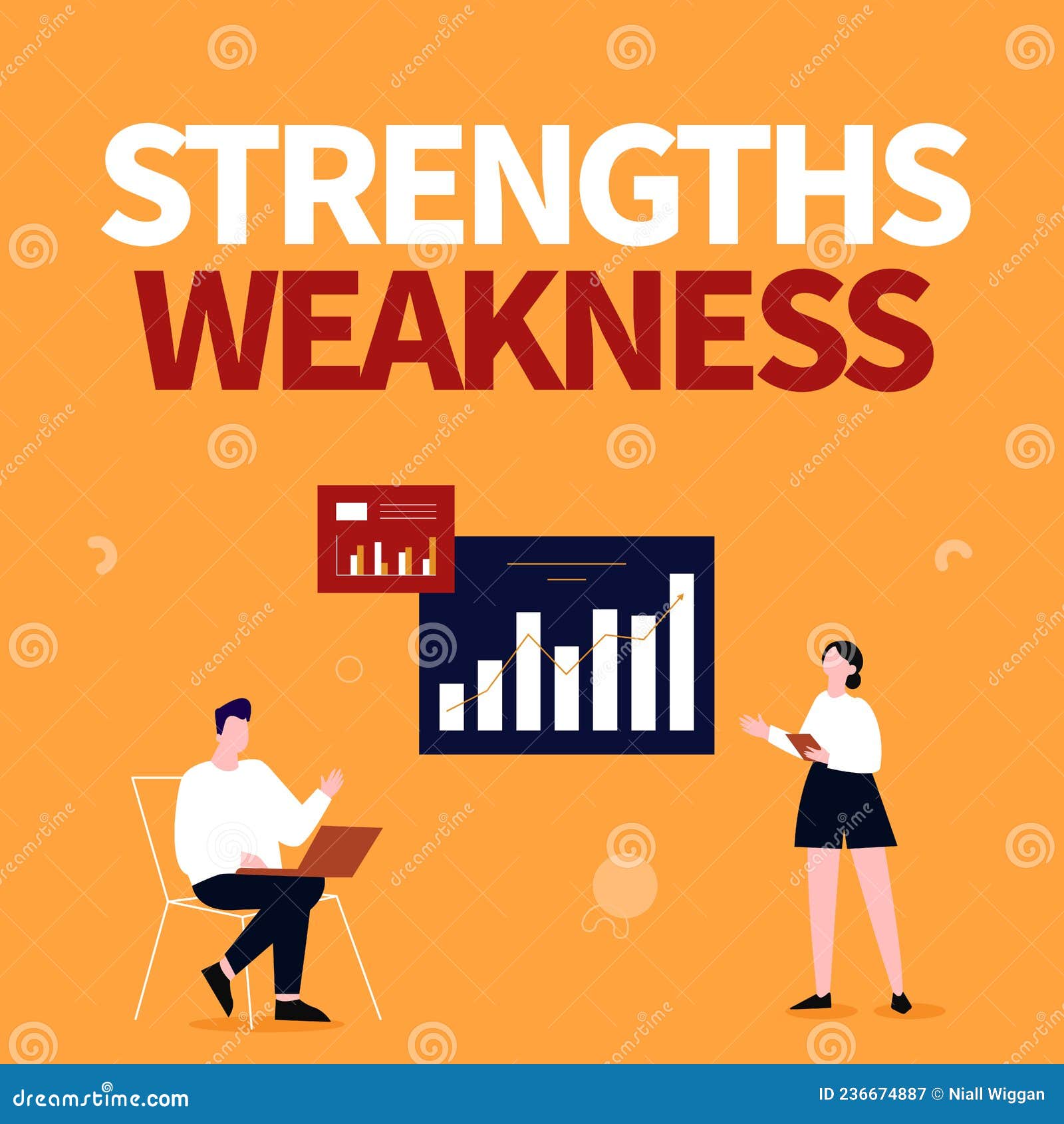 Text Caption Presenting Strengths Weakness. Business Showcase ...