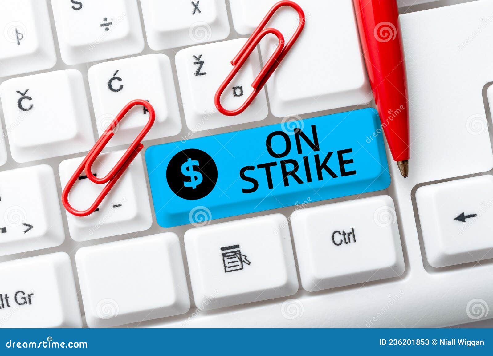 Text Caption Presenting on Strike. Concept Meaning Refuse To Continue ...