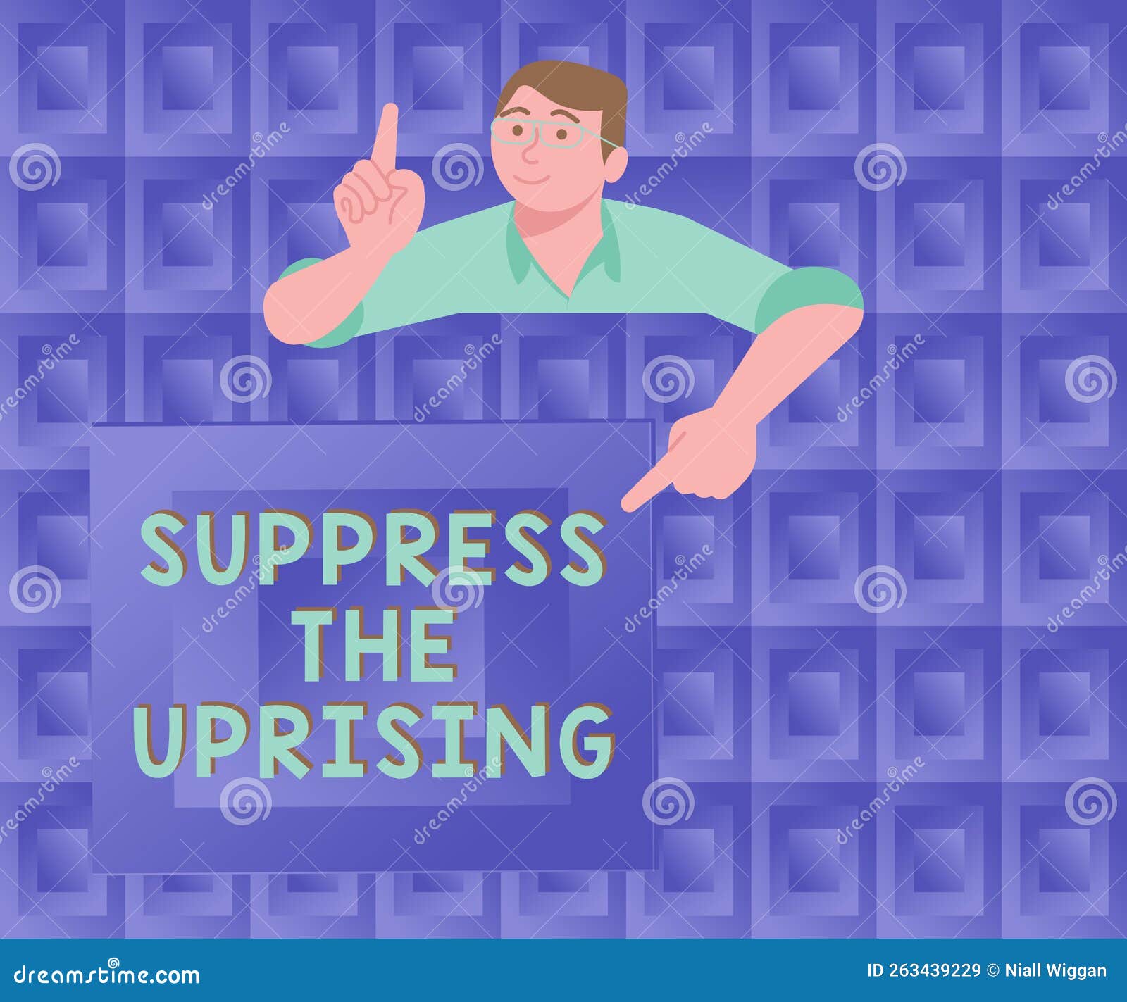 Text Caption Presenting Suppress the Uprising. Business Showcase ...