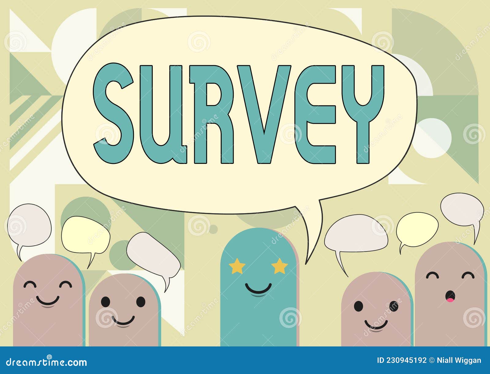 Text Caption Presenting Survey. Business Idea Research Method Used for ...