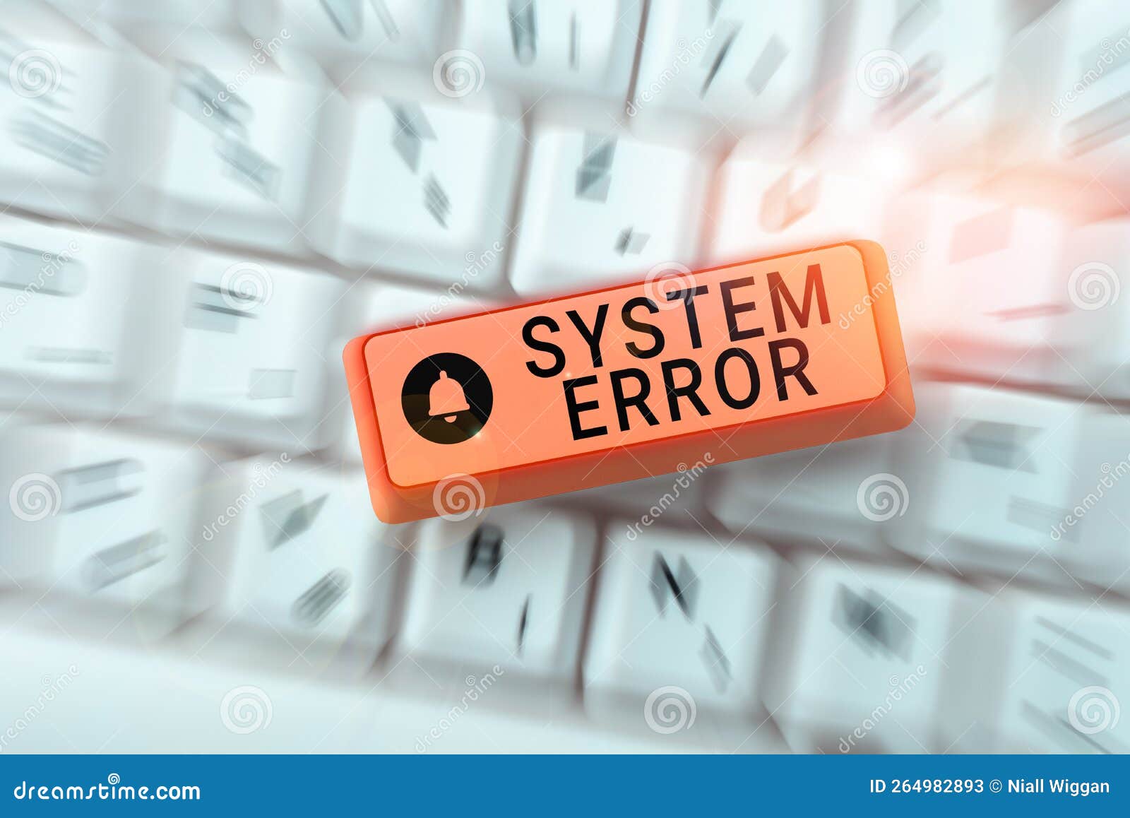 Text Caption Presenting System Error. Internet Concept Technological ...