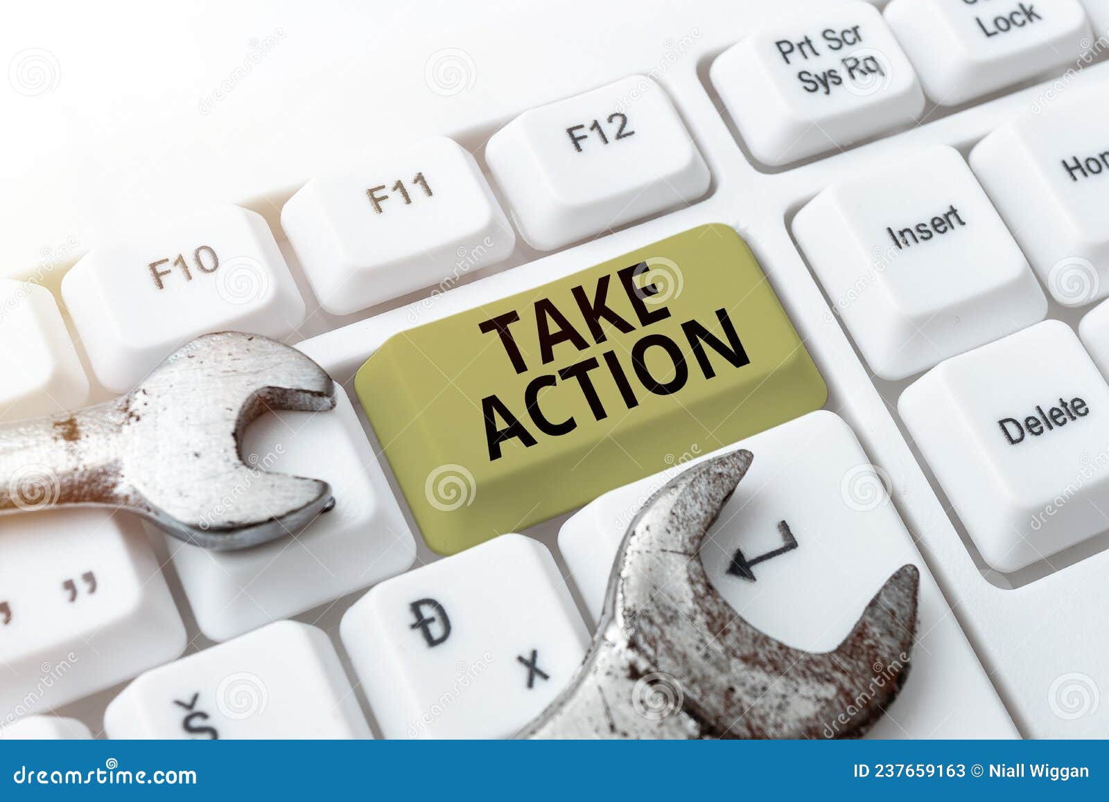 Text Caption Presenting Take Action. Business Showcase Positive Act of ...