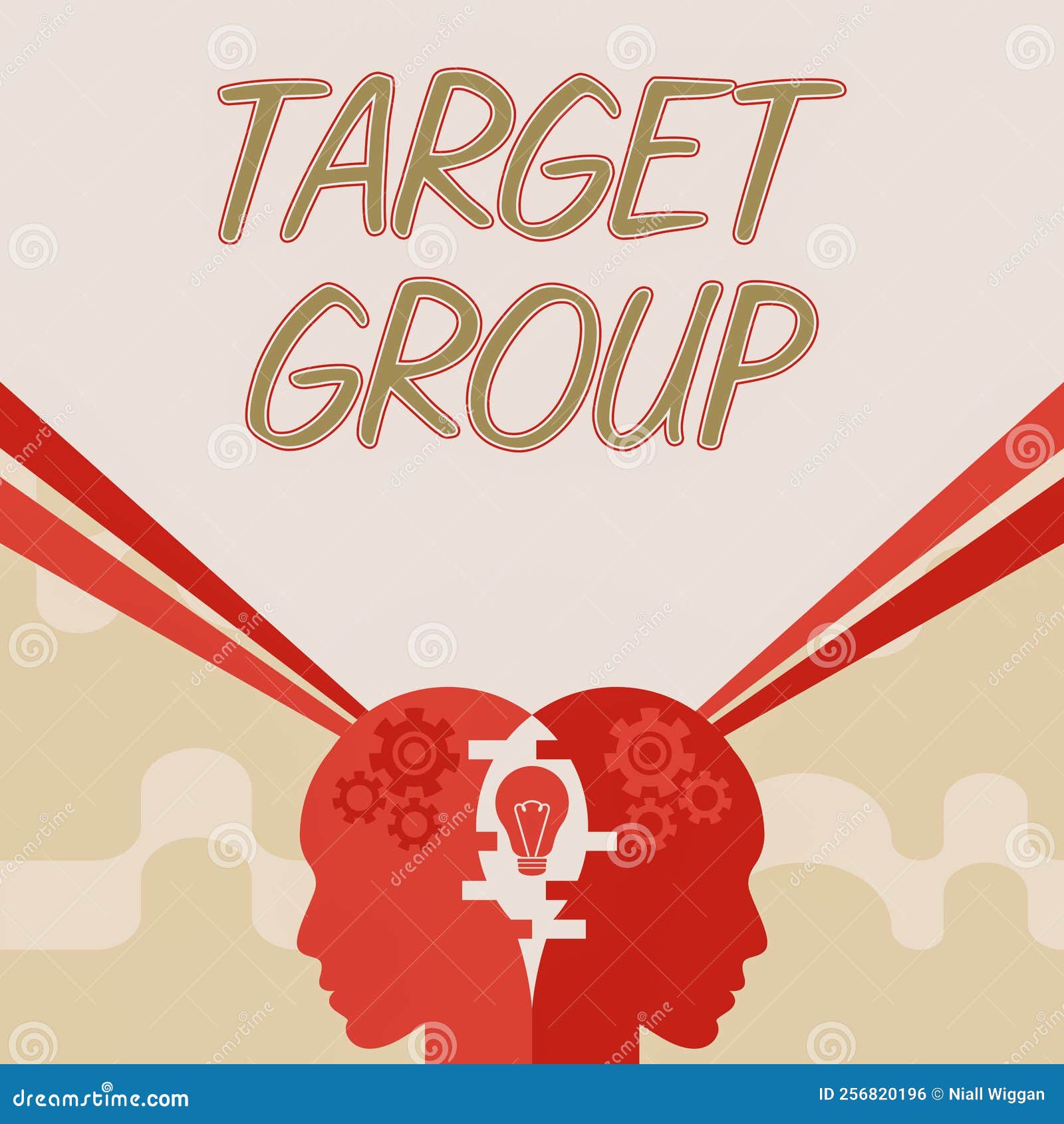Text Caption Presenting Target Group. Internet Concept Particular ...