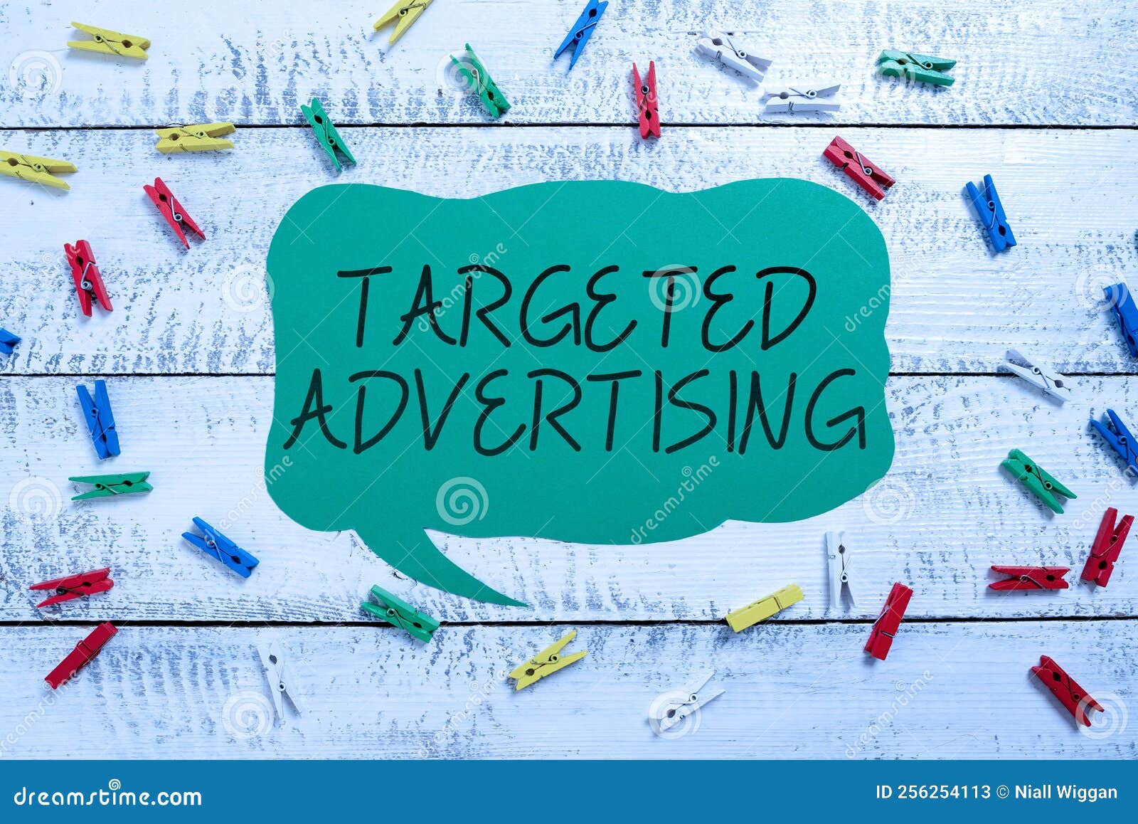 Text Caption Presenting Targeted Advertising. Business Approach Online ...