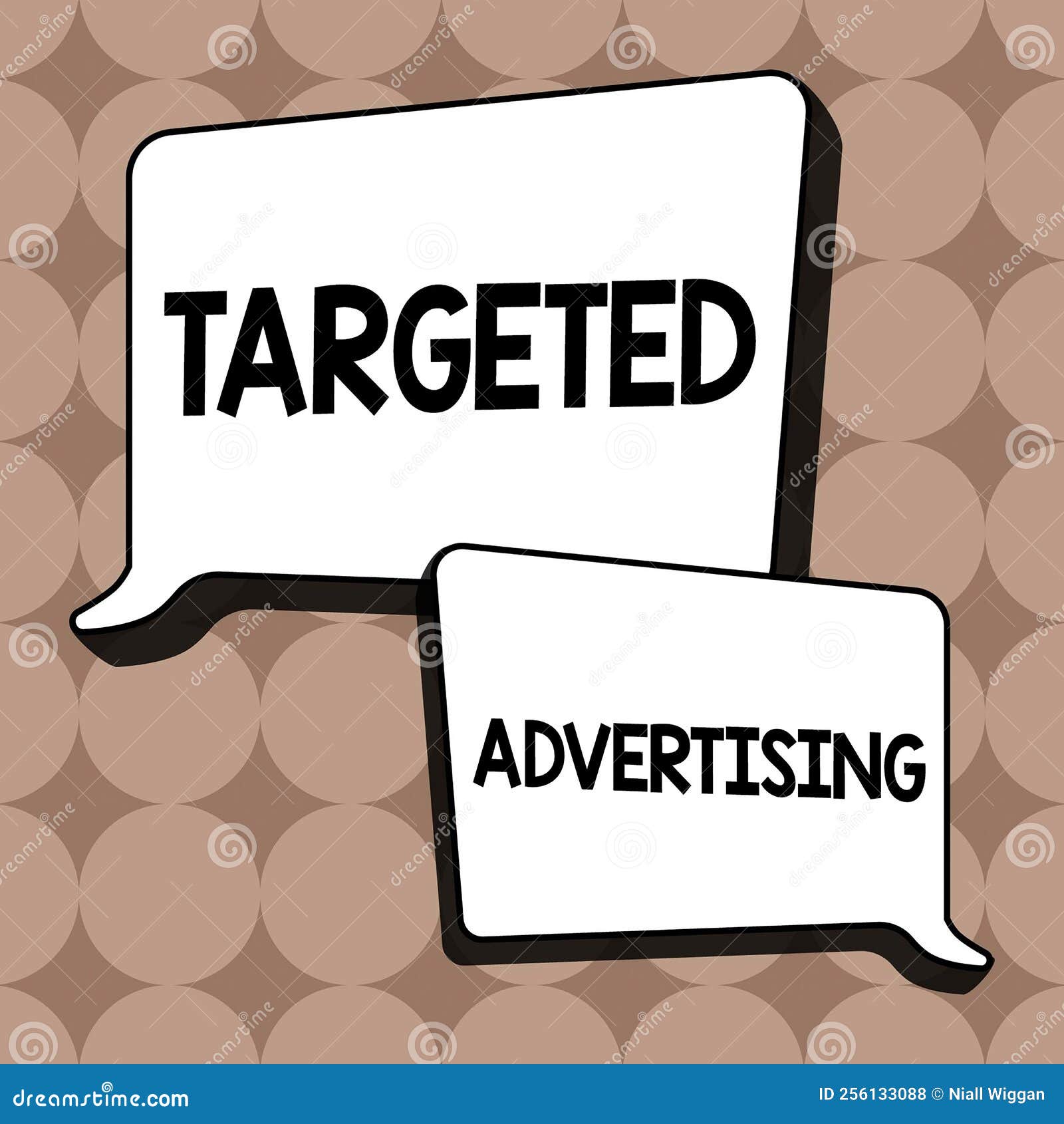 Writing Displaying Text Targeted Advertising. Word for Online ...