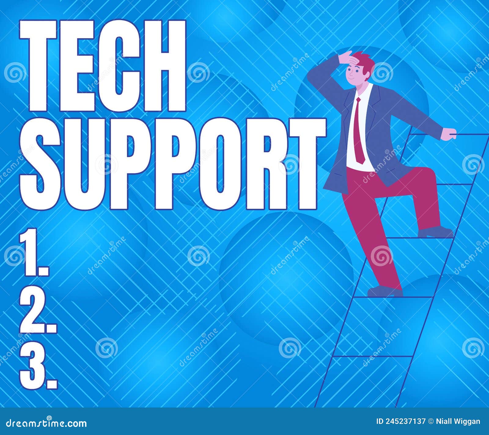 Text Caption Presenting Tech Support. Concept Meaning Assisting ...