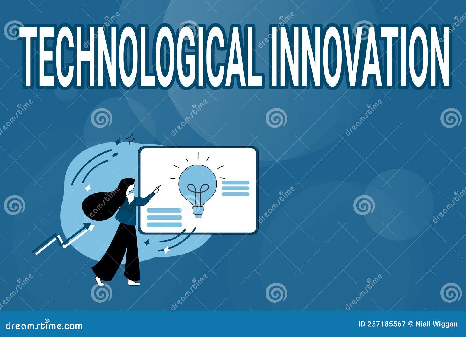 Text Caption Presenting Technological Innovation. Business Approach New ...