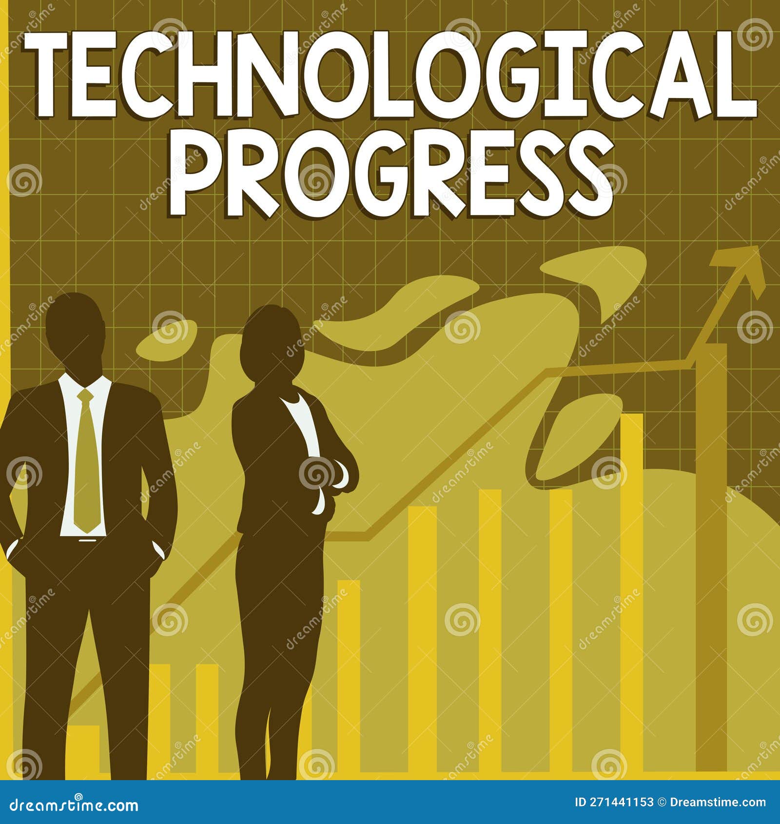 Sign Displaying Technological Progress. Business Approach Overall ...