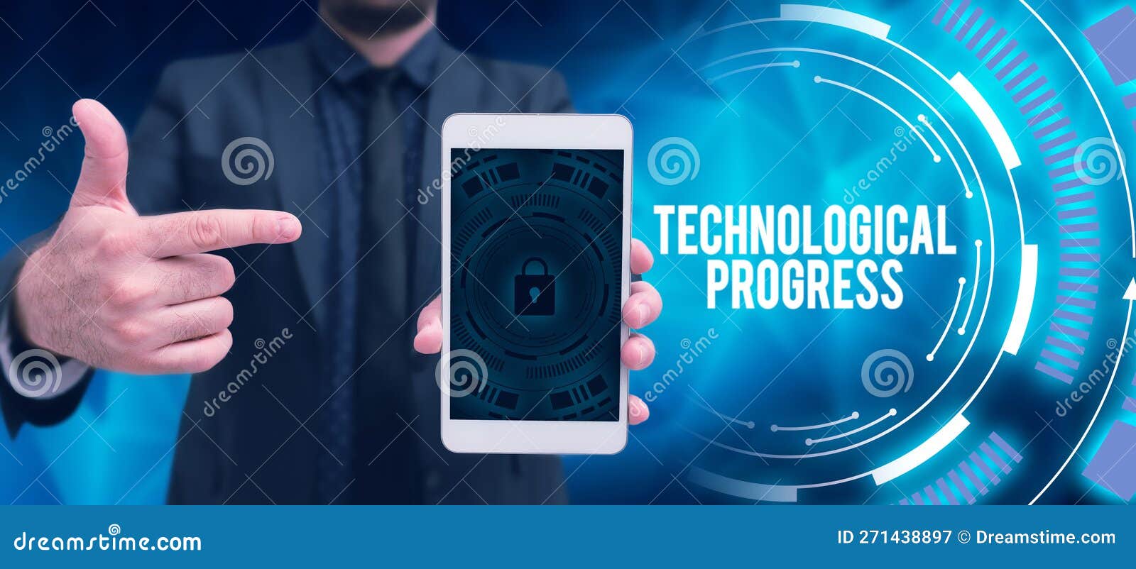 Text Caption Presenting Technological Progress. Conceptual Photo ...