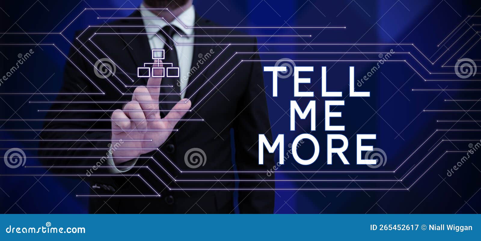 Text Caption Presenting Tell Me More. Business Showcase a Call To Start ...