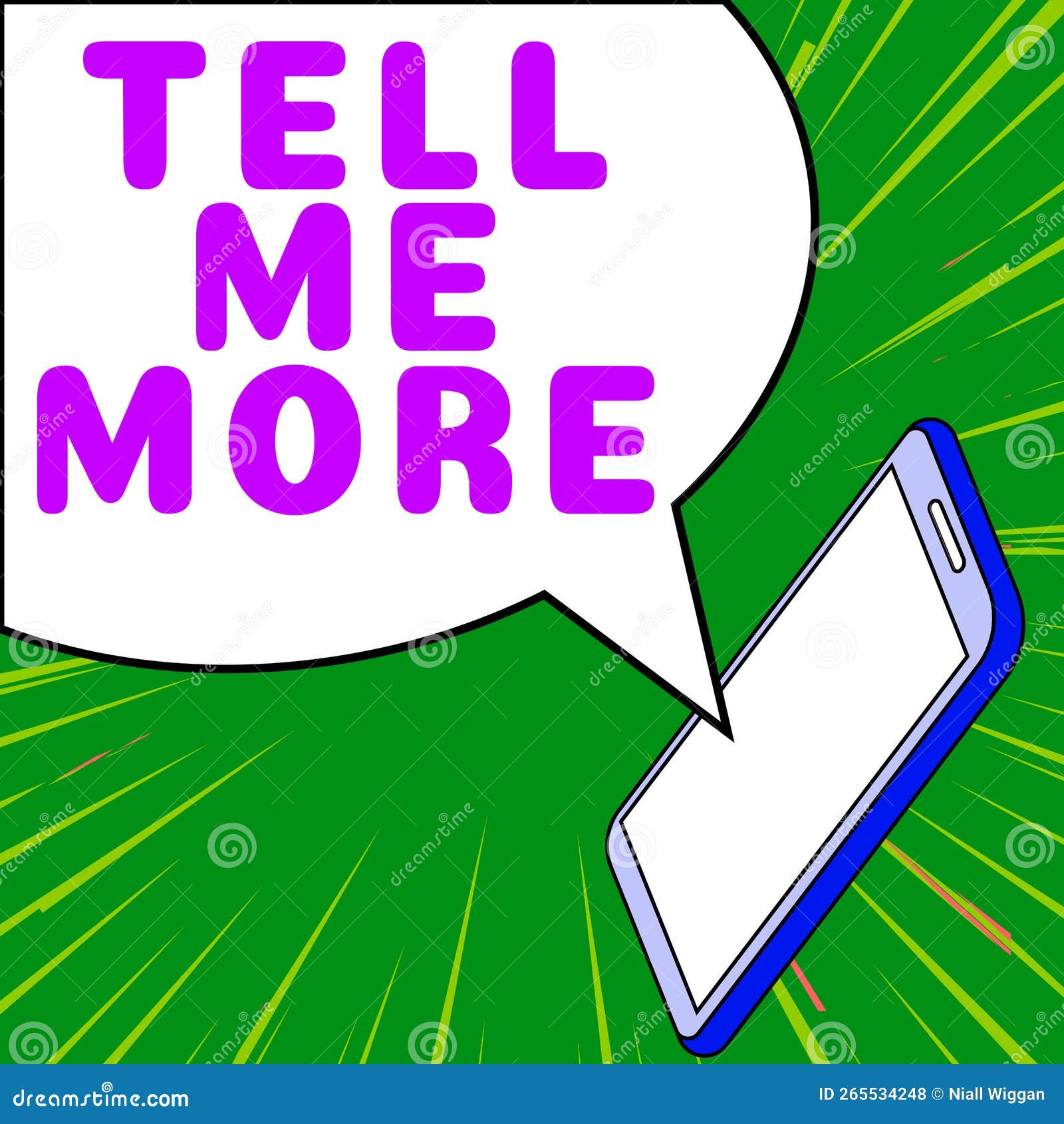 Conceptual Display Tell Me More. Business Showcase a Call To Start a ...