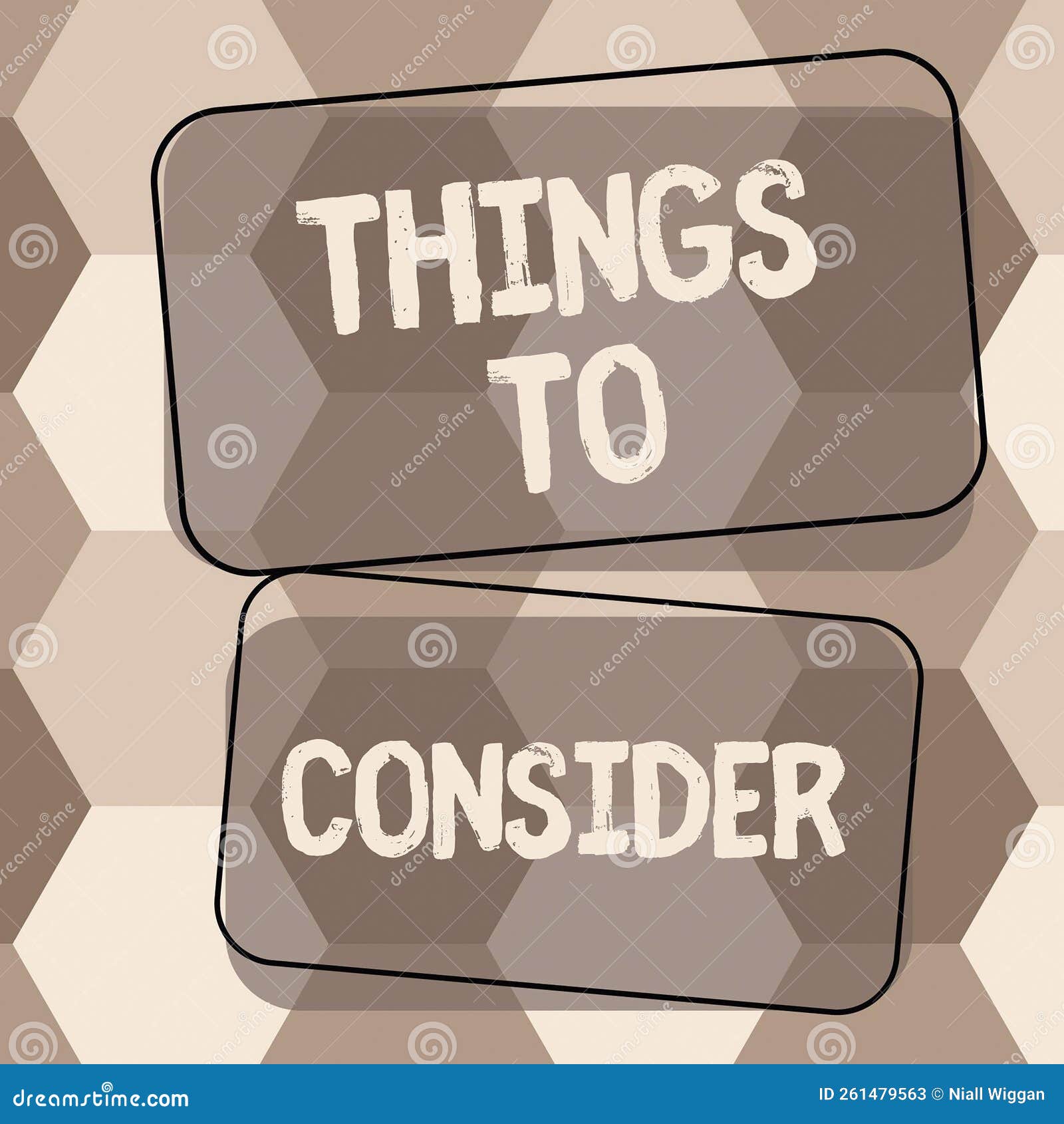 Conceptual Display Things To Consider. Word for Think about Something ...