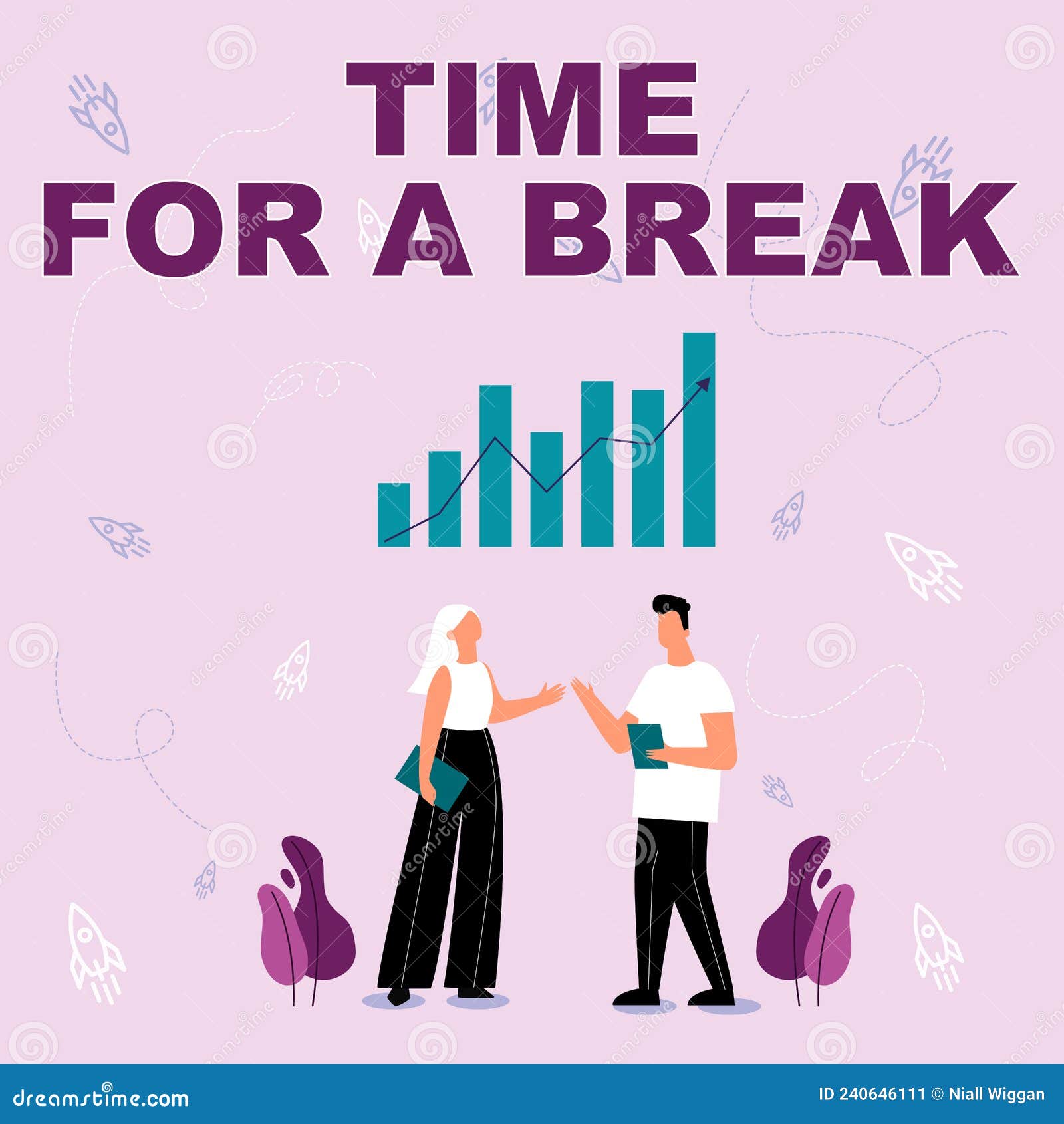 Text Caption Presenting Time for a Break. Business Approach Making a ...