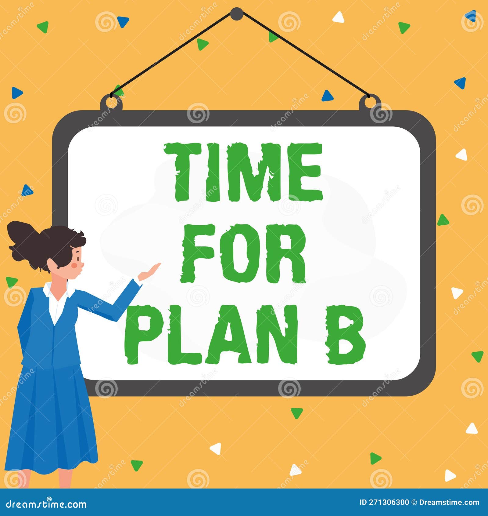 Hand Writing Sign Time for Plan B. Business Overview Make Arrangements ...