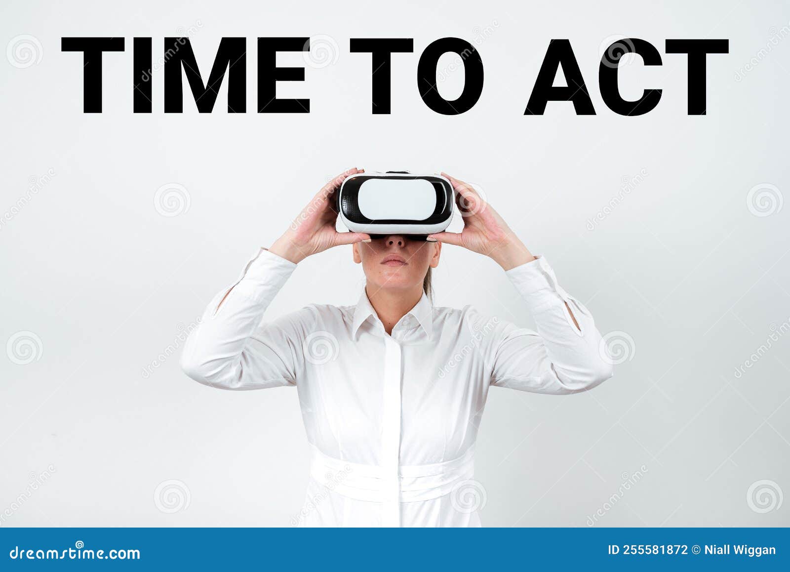 Text Caption Presenting Time To Act. Word for Do it Now Response ...