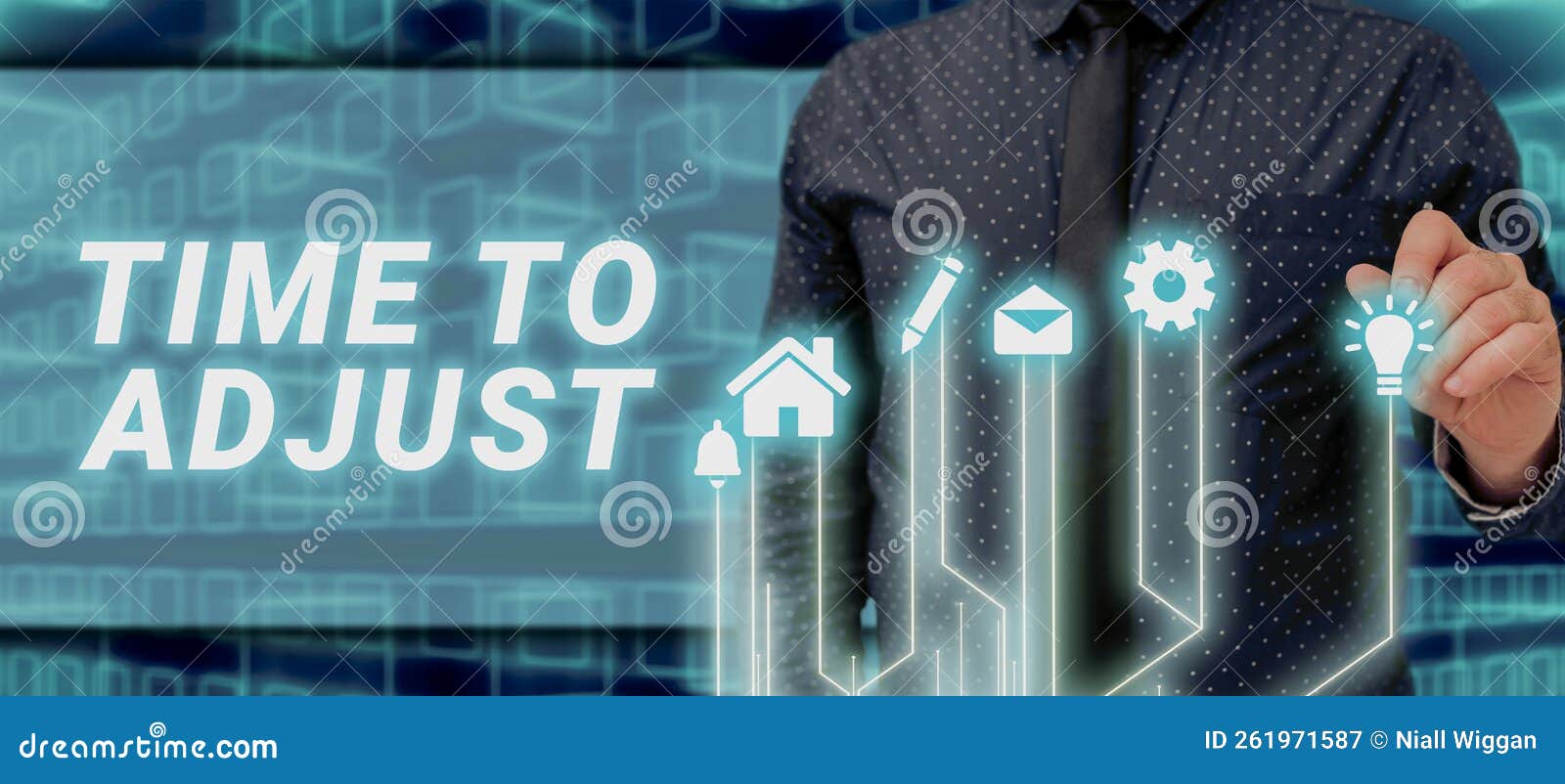 Text Caption Presenting Time To Adjust. Business Approach Making ...