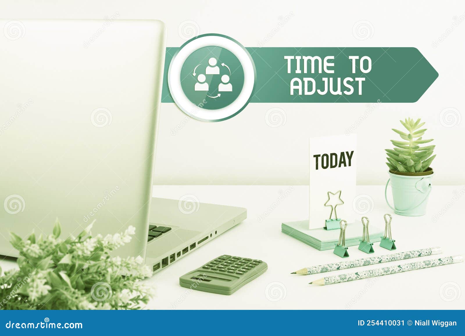 Text Caption Presenting Time To Adjust. Business Overview Right Moment ...