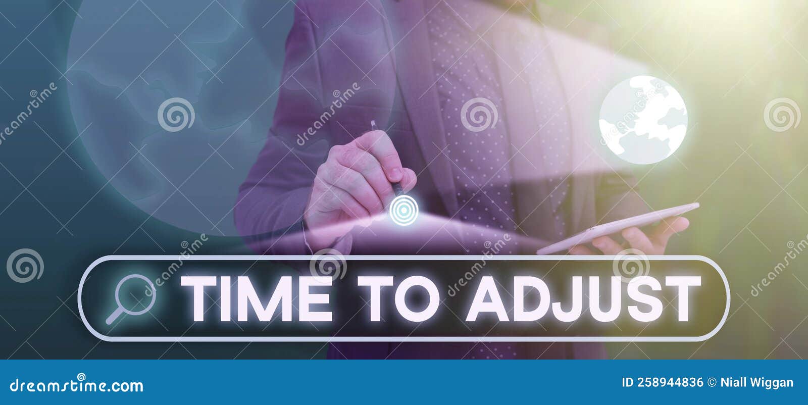 Handwriting Text Time To Adjust. Business Concept Making Necessary or ...