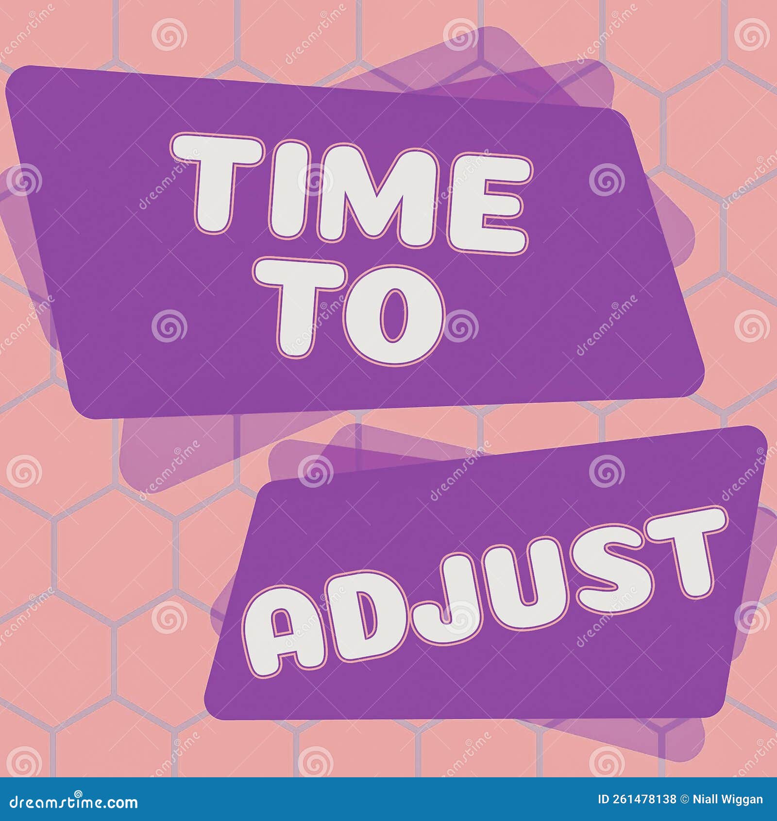 Text Caption Presenting Time To Adjust. Conceptual Photo Making ...