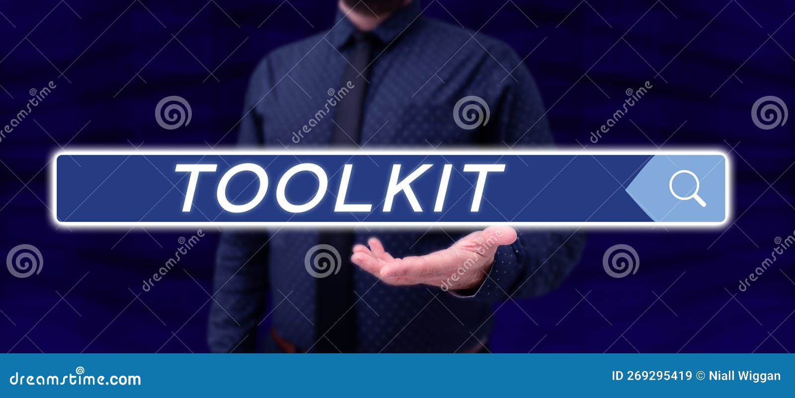 Text Caption Presenting Toolkit. Word for Set of Tools Kept in a Bag or ...