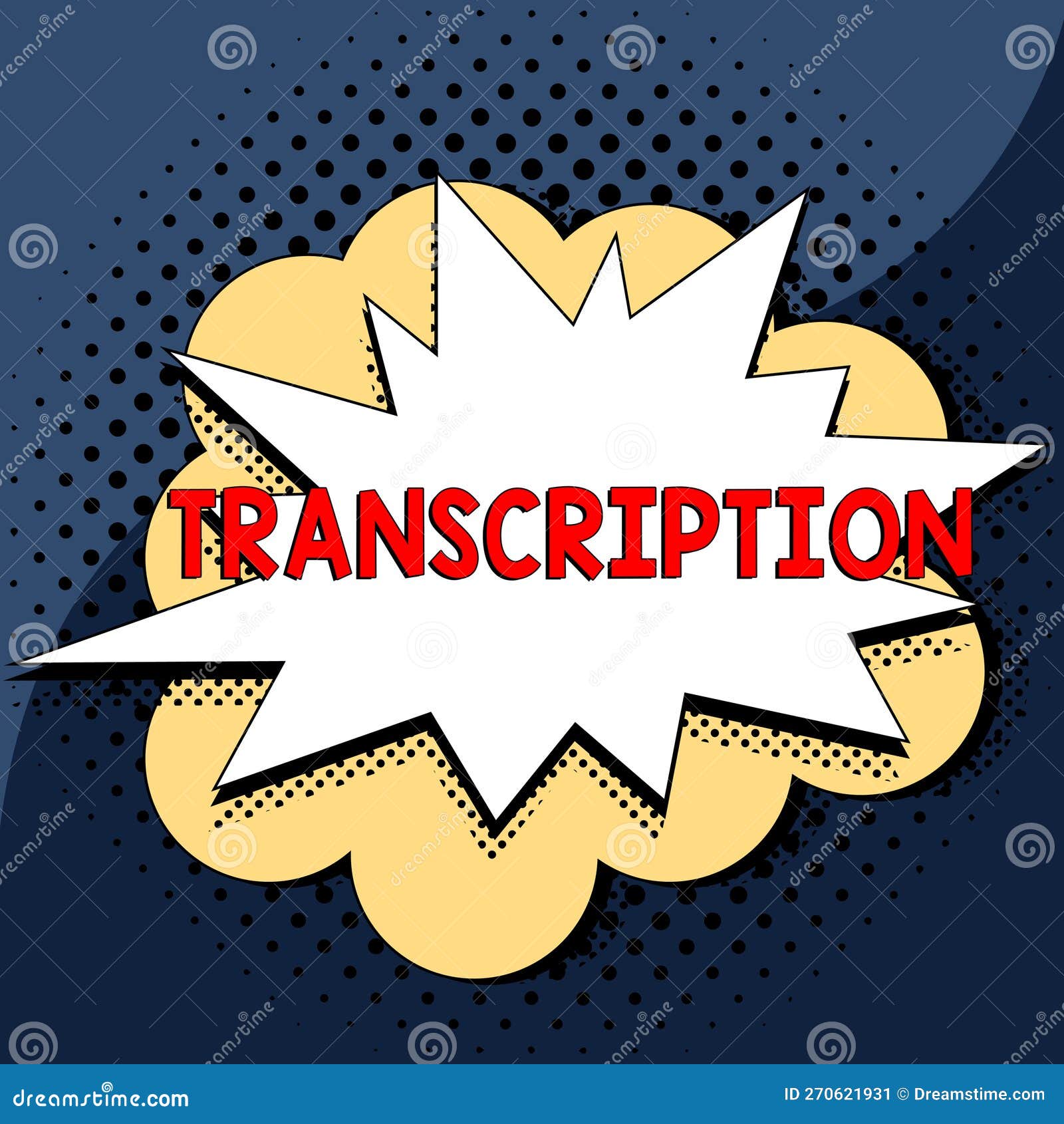 Text Caption Presenting Transcription. Word for Written or Printed ...