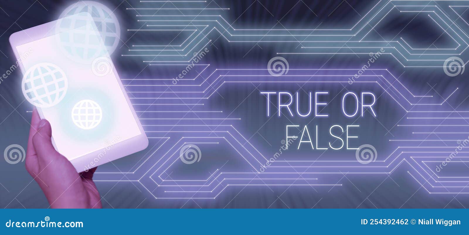 Text Caption Presenting True or False. Word for Decide between a Fact ...