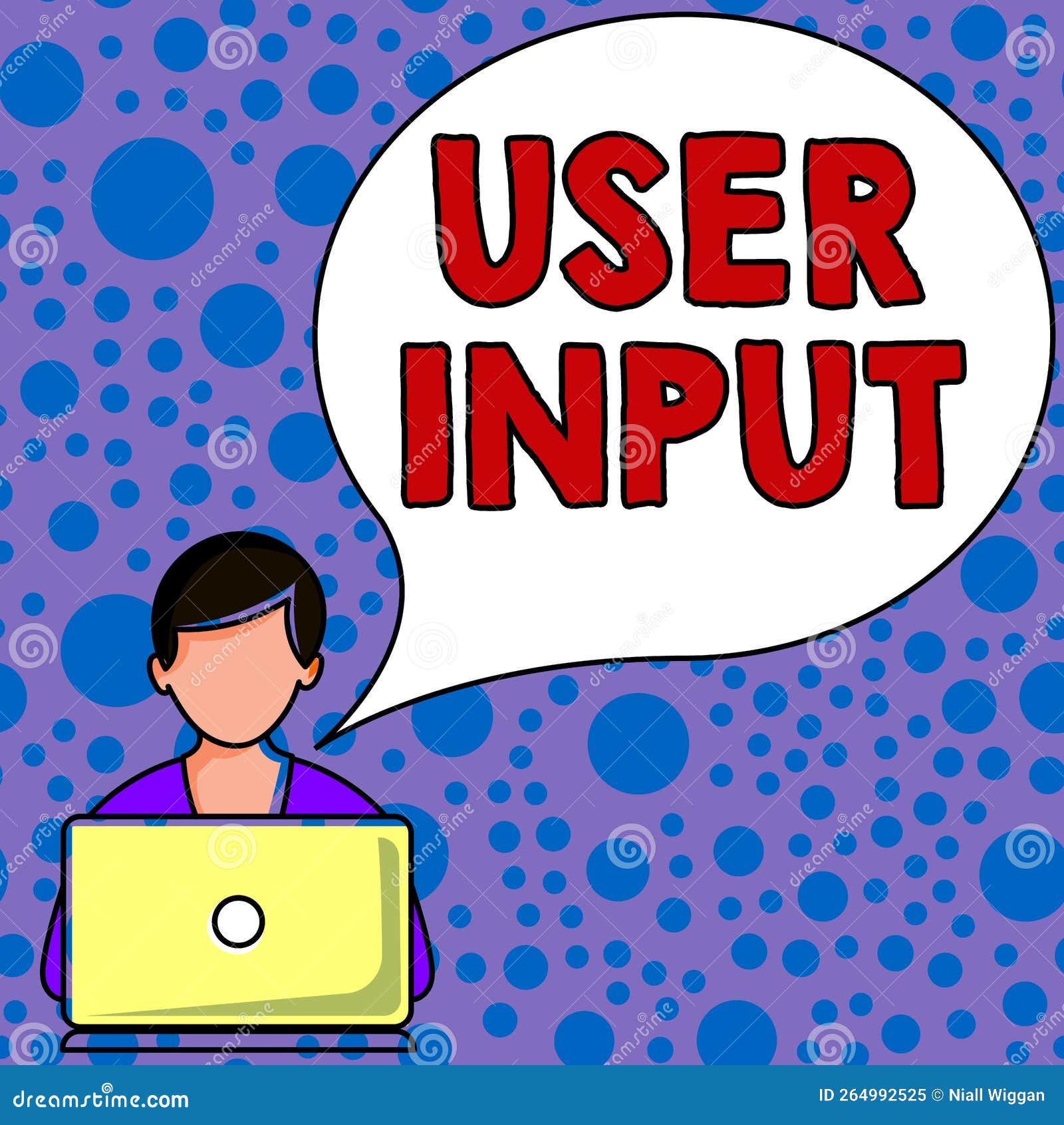 Text Caption Presenting User Input. Business Overview Any Information ...