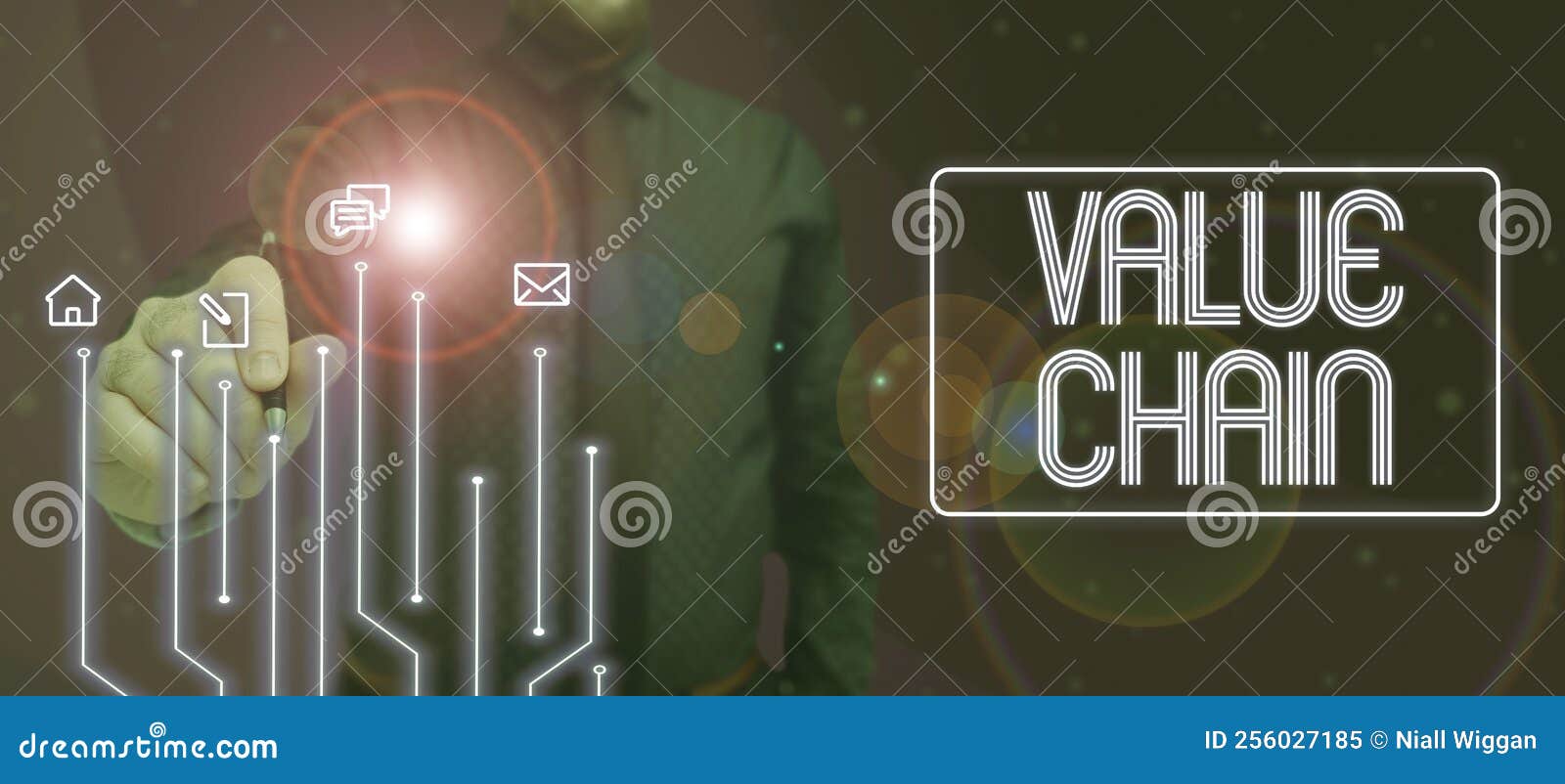 Text Caption Presenting Value Chain. Concept Meaning Business ...