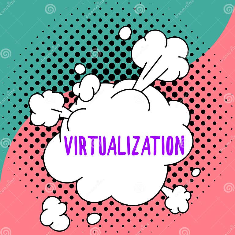Text Caption Presenting Virtualization. Concept Meaning Application of ...