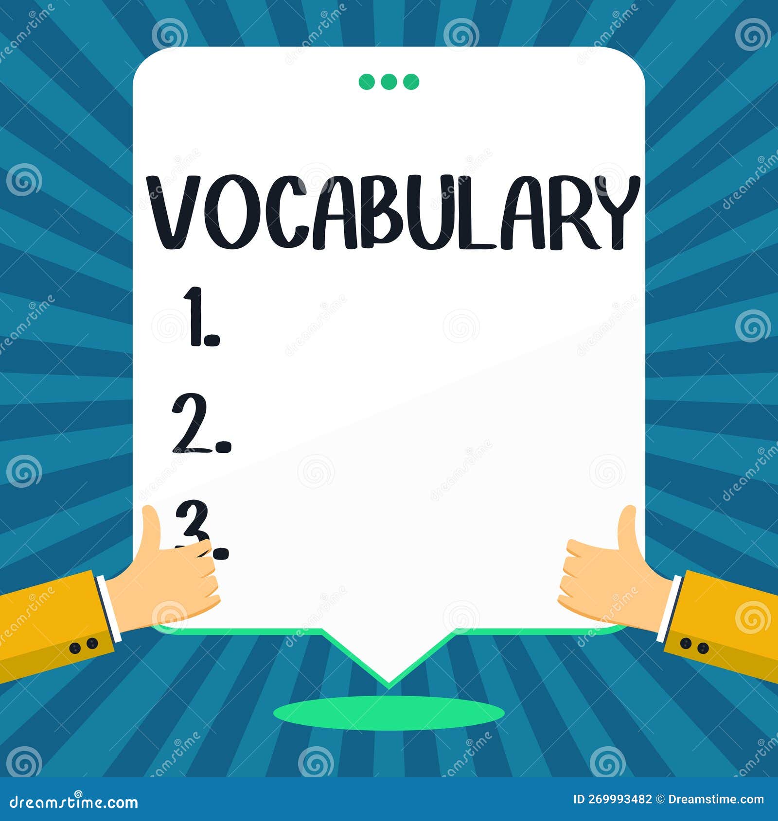 Text Sign Showing Vocabulary. Internet Concept Collection of Words and ...