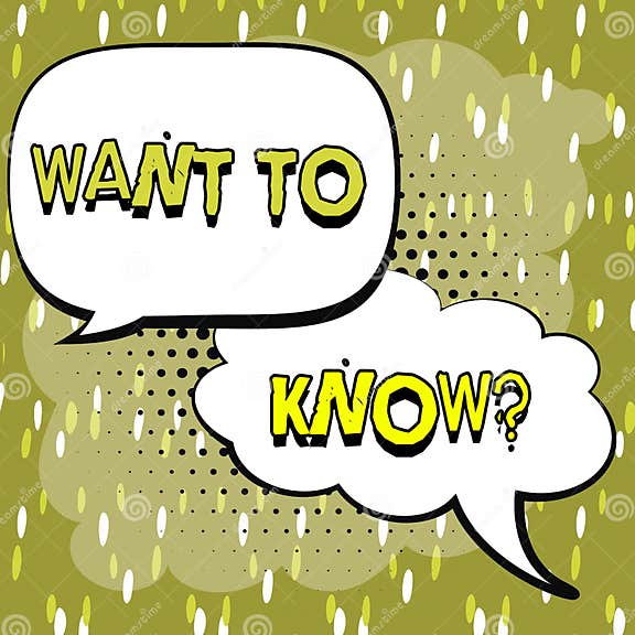 Conceptual Display Want To Know Question. Word for Request for ...