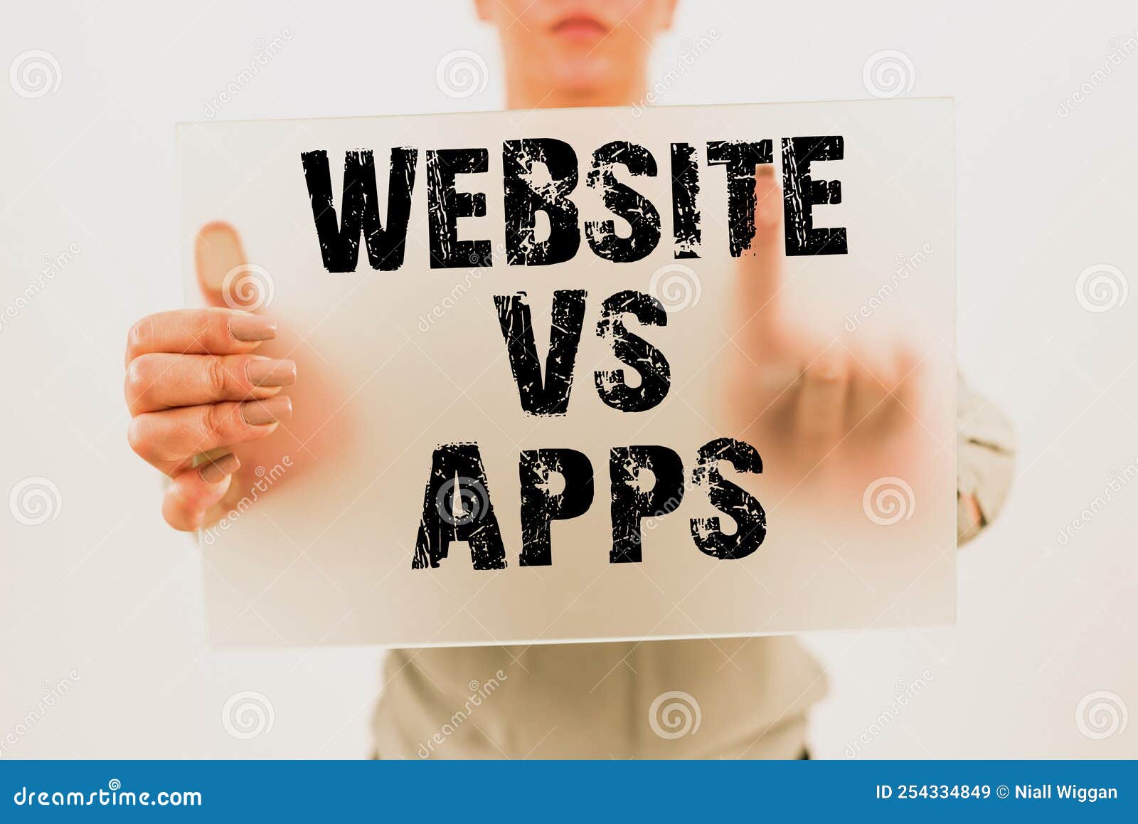 Text Caption Presenting Website Vs Apps. Business Idea Doubt between ...