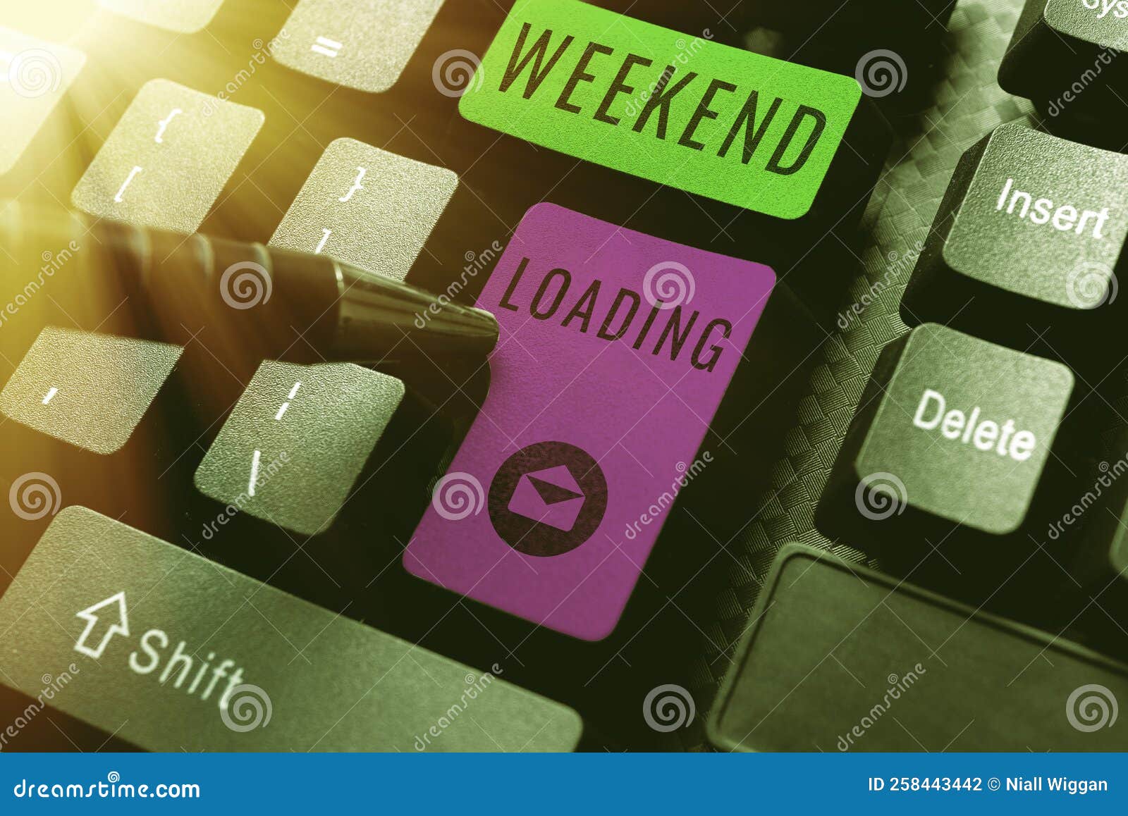 Text Showing Inspiration Weekend Loading. Business Idea Starting Friday ...