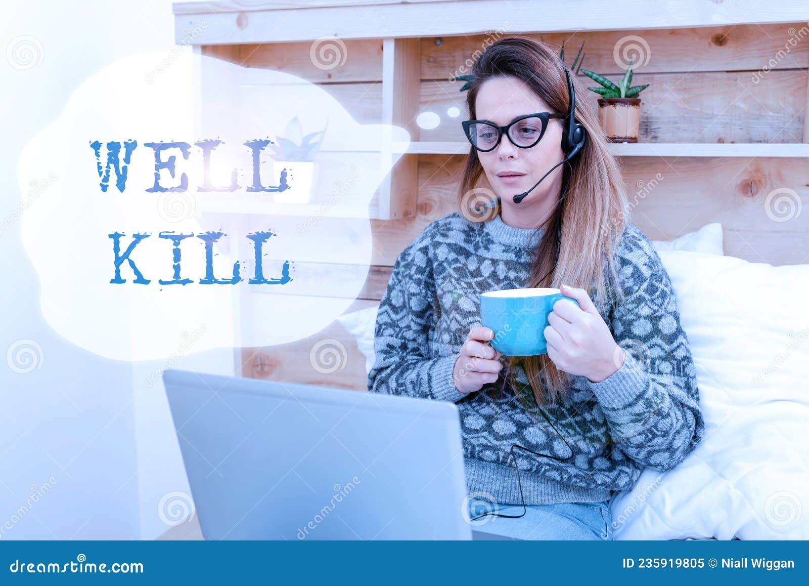 Text Caption Presenting Well Kill. Word for Operation of Placing a ...